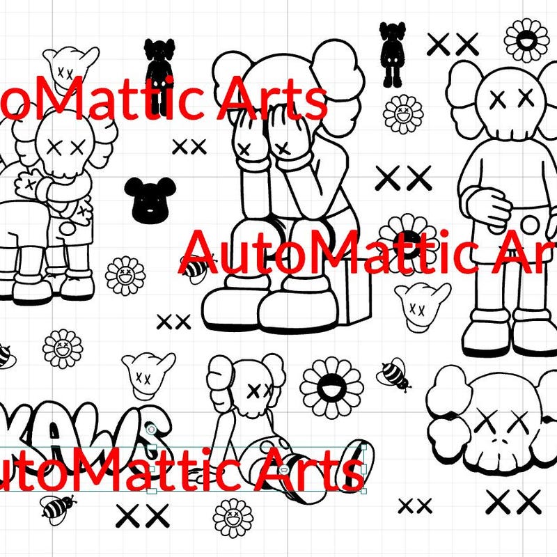 Kaws Svg - Etsy