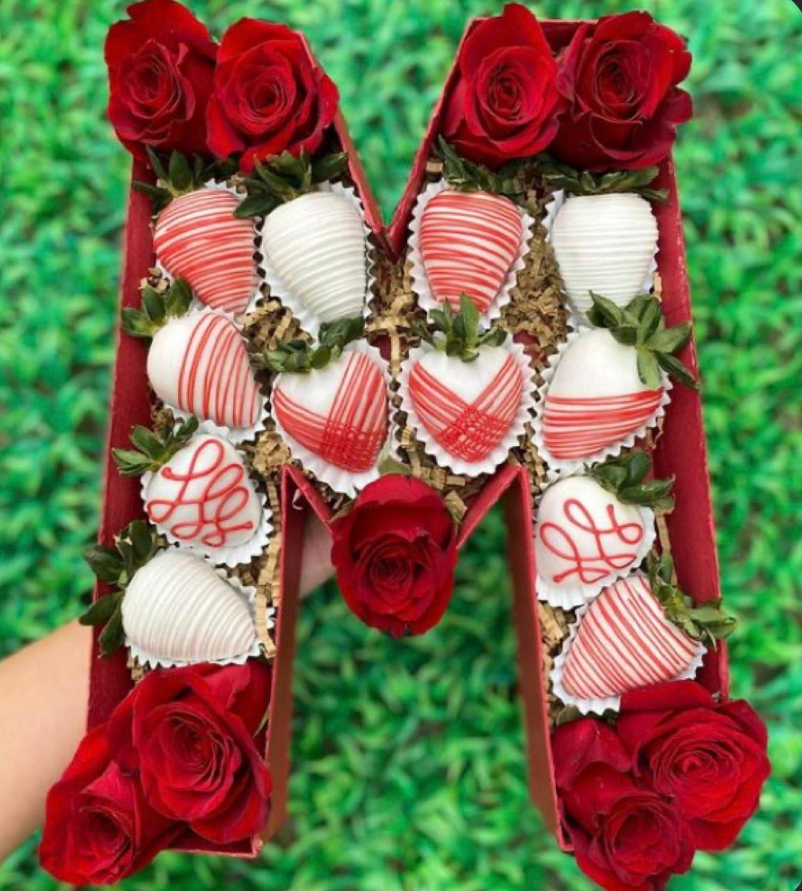Chocolate Strawberry Letter Boxes for Birthday or Anniversaries - Etsy