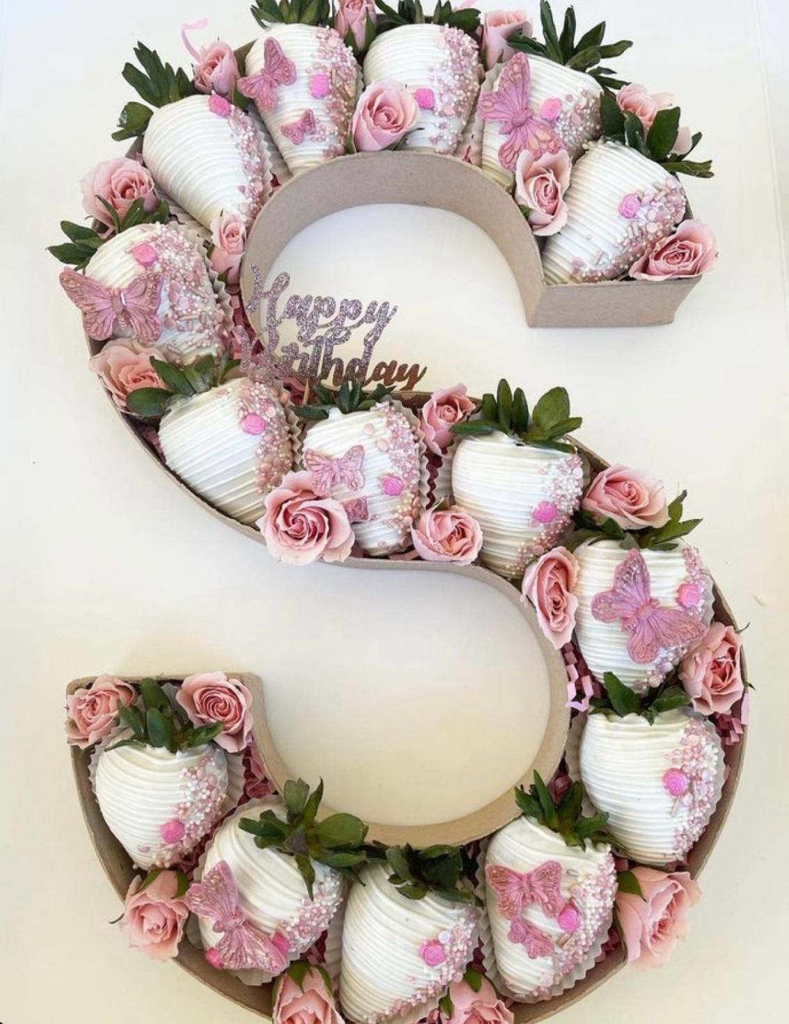 Chocolate Strawberry Letter Boxes for Birthday or Anniversaries - Etsy
