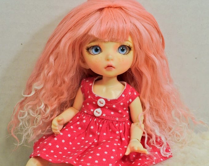 Pukifee Ever After Wig Tibetan Lamb Mohair Pink With Cream - Etsy