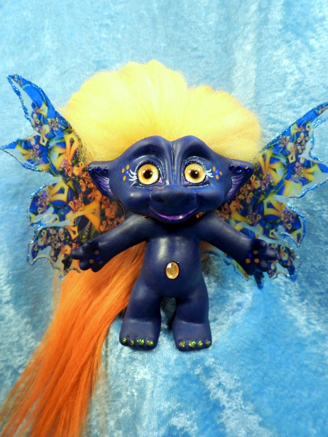 OOAK Fantasy Custom Troll Doll Fairy Icelandic Hair, Glass Eyes ...