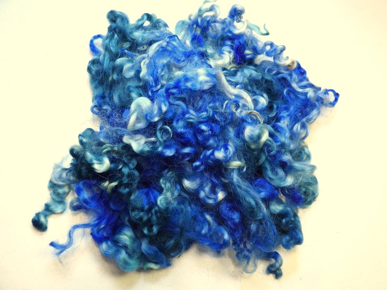 Cotswold Wool Locks Separated Dyed 1.5 + Oz Spinning Felting #42-43 ...