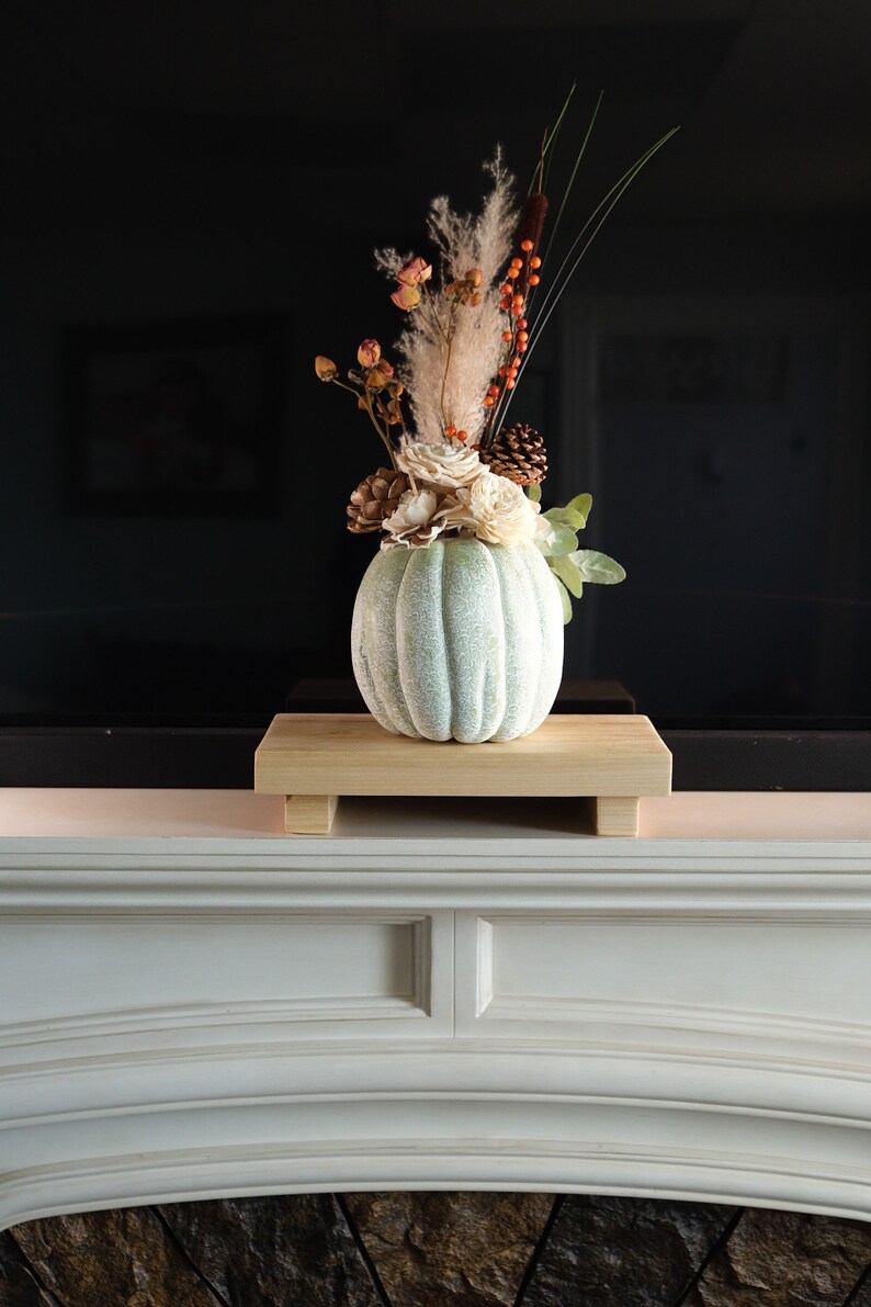 Rustic Poplar Wood Riser | Farmhouse Style Riser | Plant Stand | Wooden ...