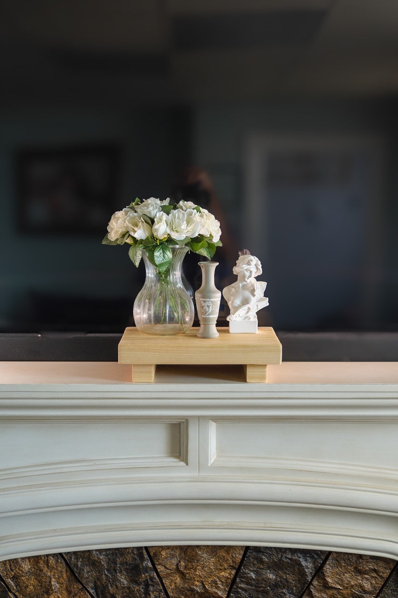 Rustic Poplar Wood Riser | Farmhouse Style Riser | Plant Stand | Wooden ...