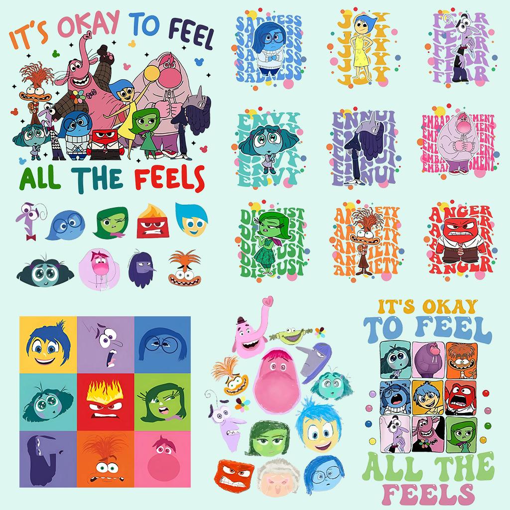 Inside Out 2 Png, 6 PNG Files Inside Out, It's Okay to Feel All the ...