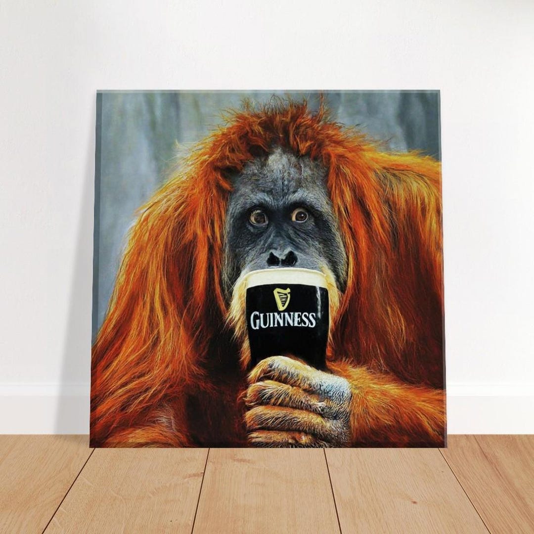 Guinness Canvas 20x20 Cm | Guinness Print | Guinness Gift | Guinness ...