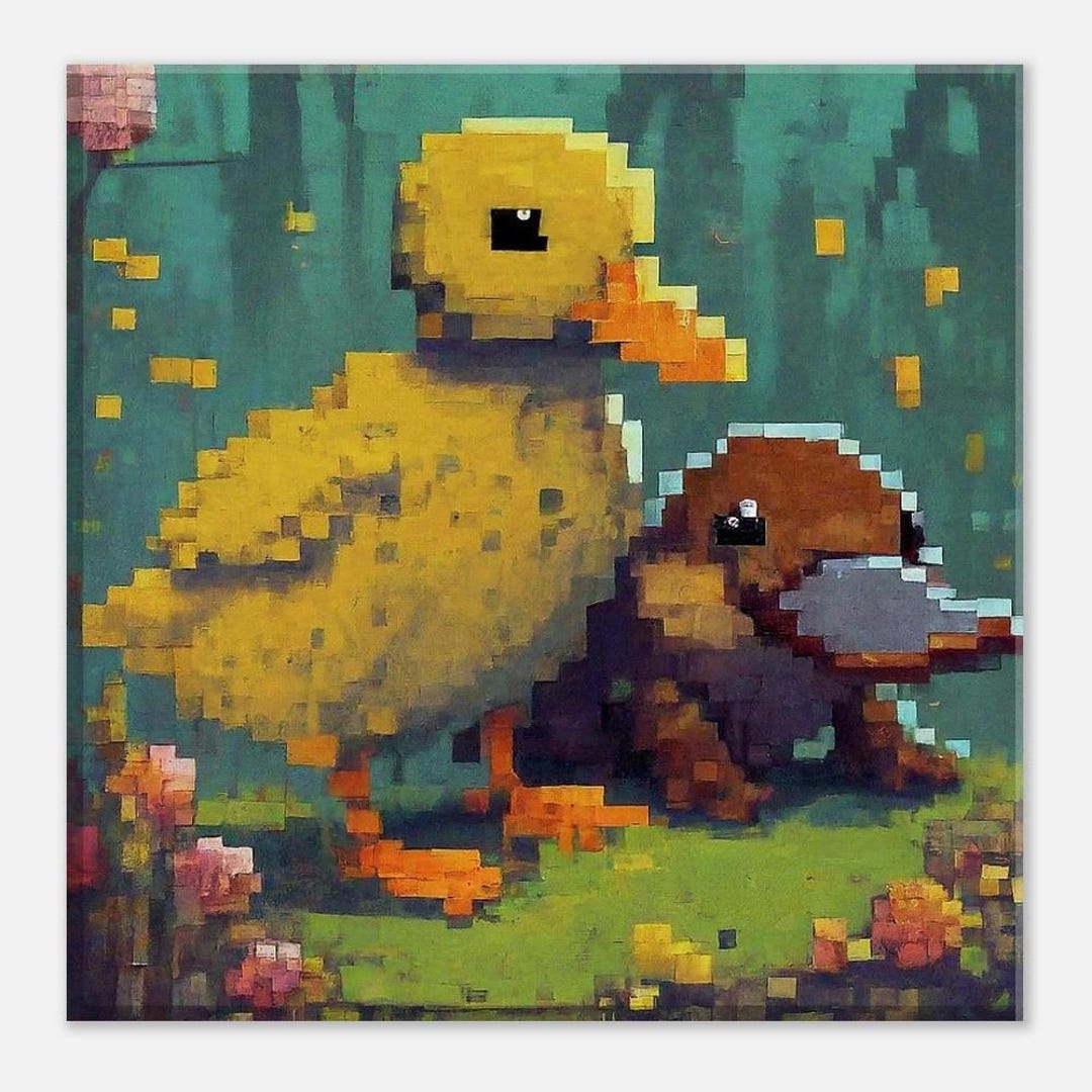 Platypus Canvas 20x20 Cm | Platypus Print | Cute Animals Print | Unique ...