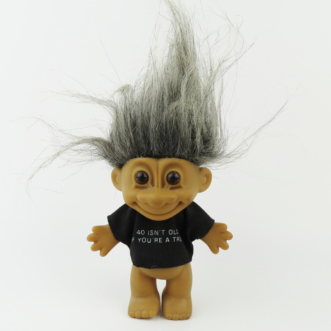 Vintage Late Nineties Gray Hair Troll Doll Shirt Says 40 Isn't Old If ...