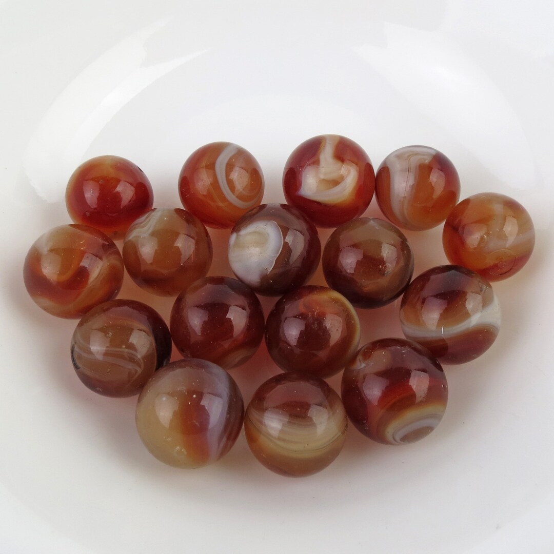 Lot of 16 Akro Agate Carnelian Corkscrew Marbles - UV Reactive - Etsy
