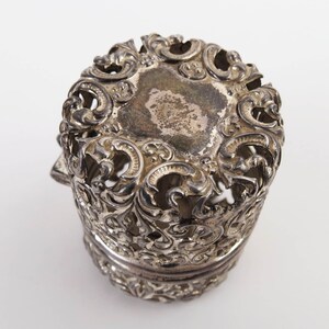 Victorian Sterling Silver Filigree Antique Thimble Holder Chatelaine ...