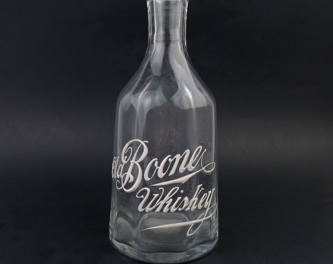 Antique Pre Prohibition Old Boone Whiskey Bottle - Kentucky Whiskey ...