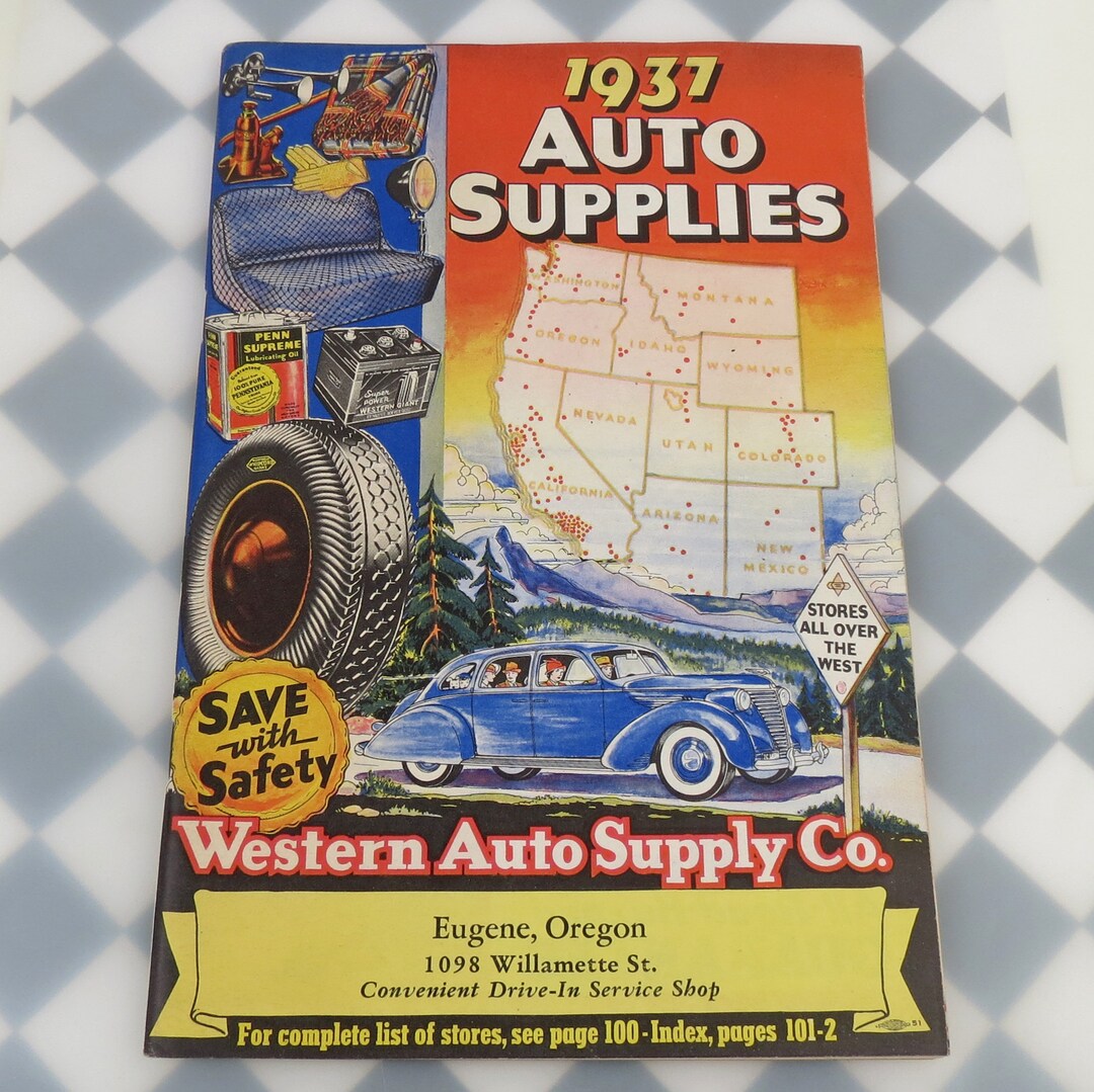 1937 Western Auto Supply Company Catalog - Immaculate Very Good ...