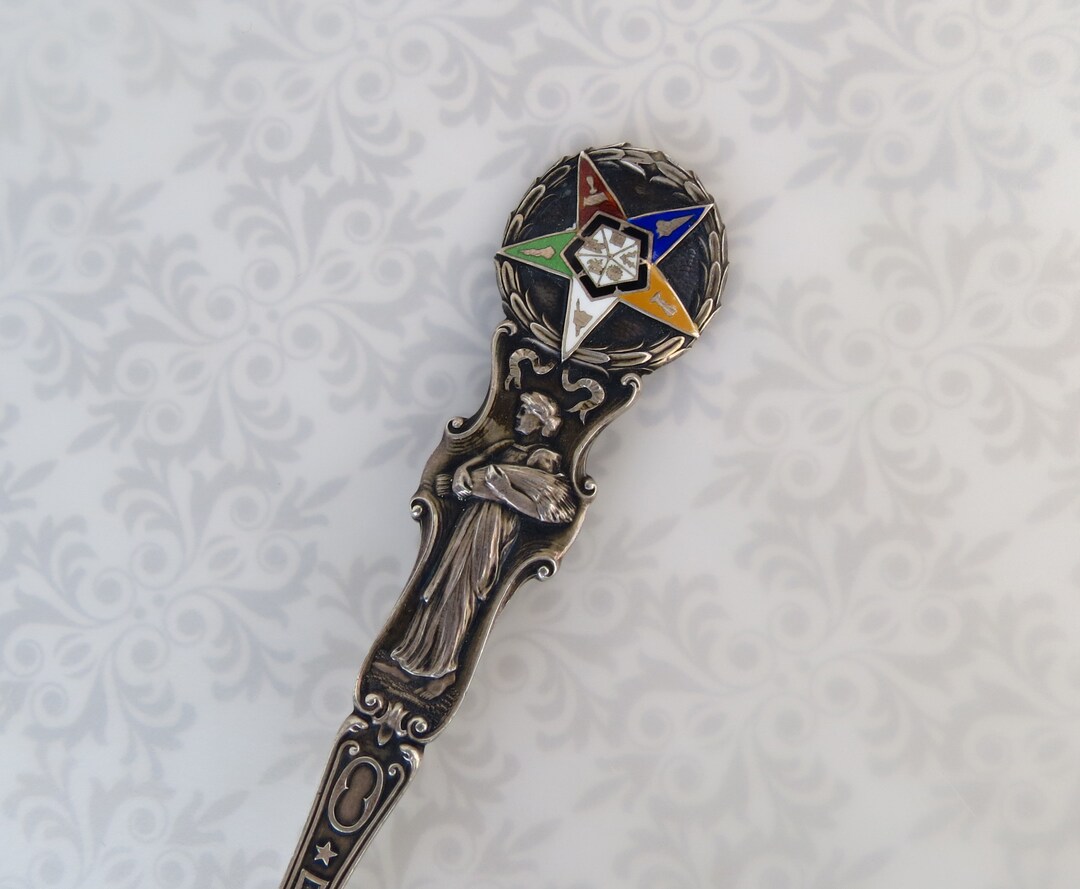Vintage Sterling Silver Order of Eastern Star Spoon by Watson Co ...