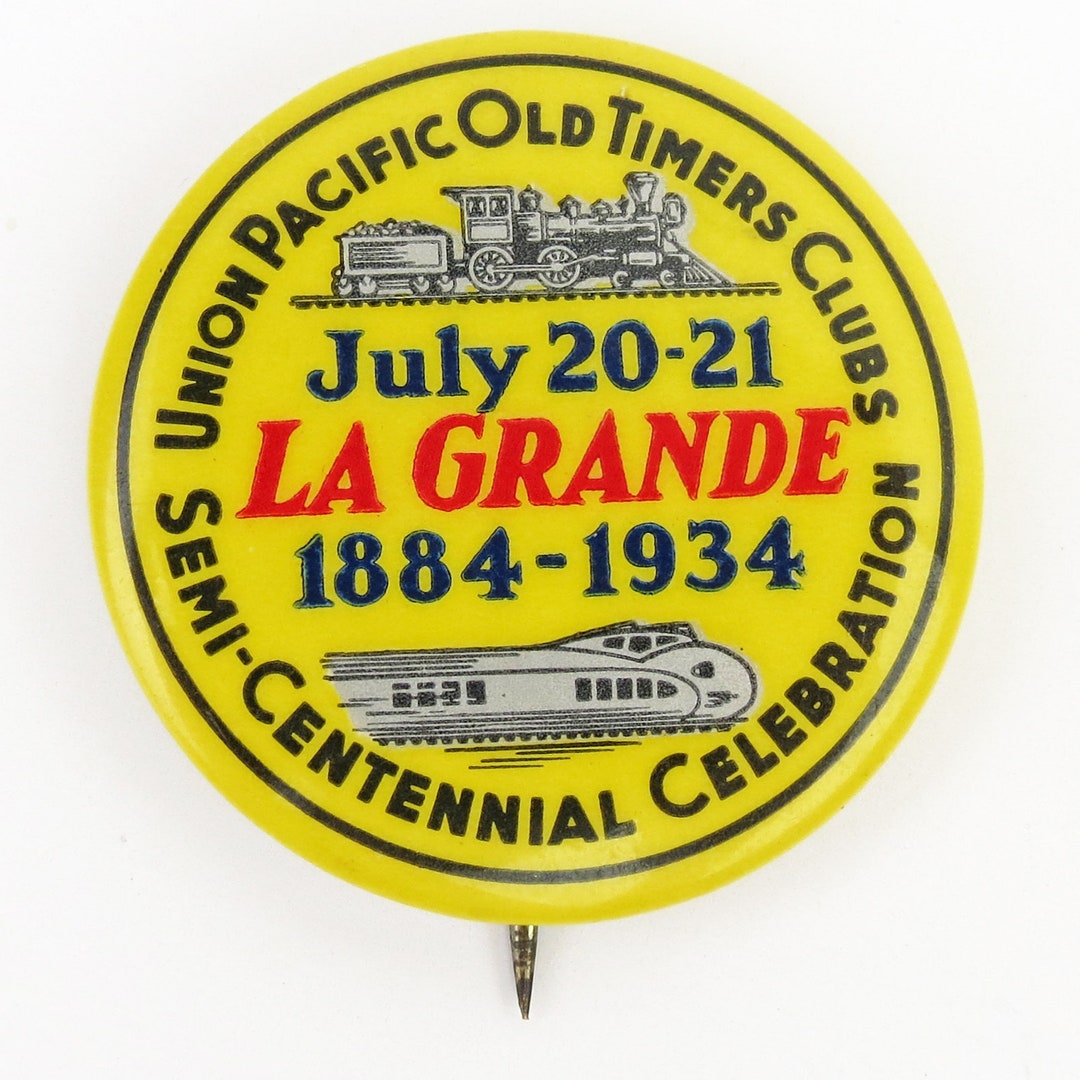 1934 Union Pacific Railroad Old Timers Club Semi-centennial Celebration ...