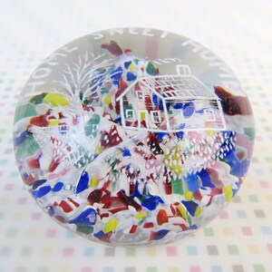 Antique Home Sweet Home Handblown Glass Paperweight - Etsy