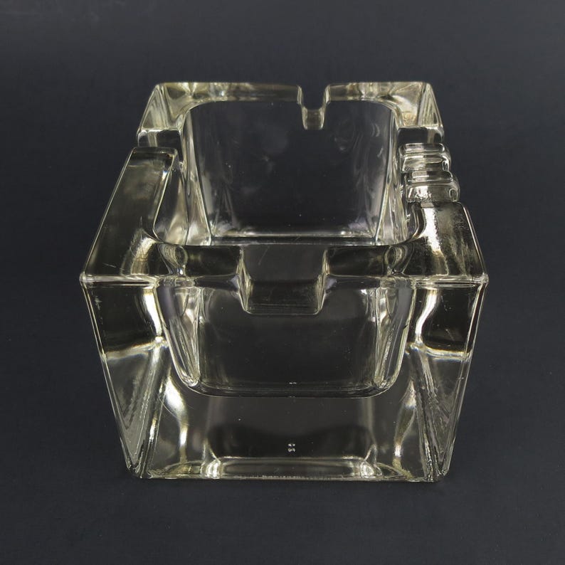 Kaj Franck 1960s Mid Century Modern Cigaro Heavy Art Glass Ashtray ...