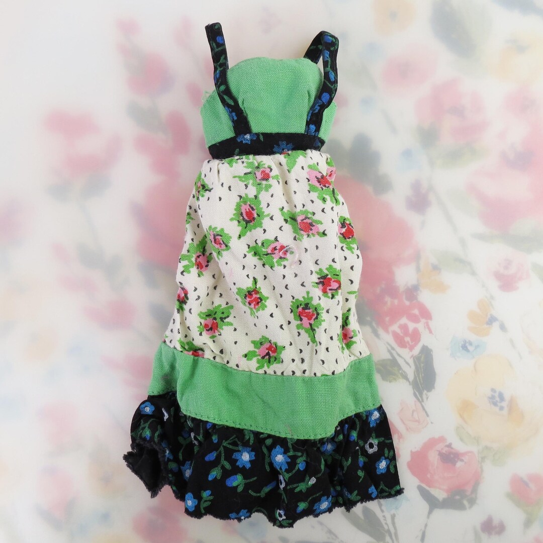 Original 1971-2 Vintage Busy Steffie Barbie's Friend Floral Print Dress ...