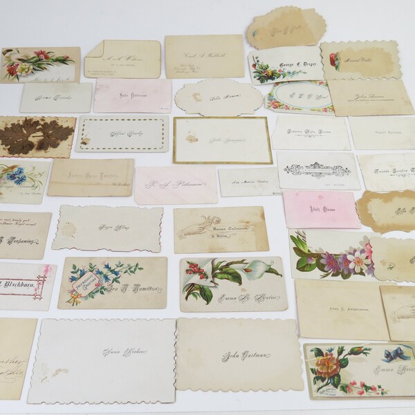 Antique Visiting Cards - Etsy