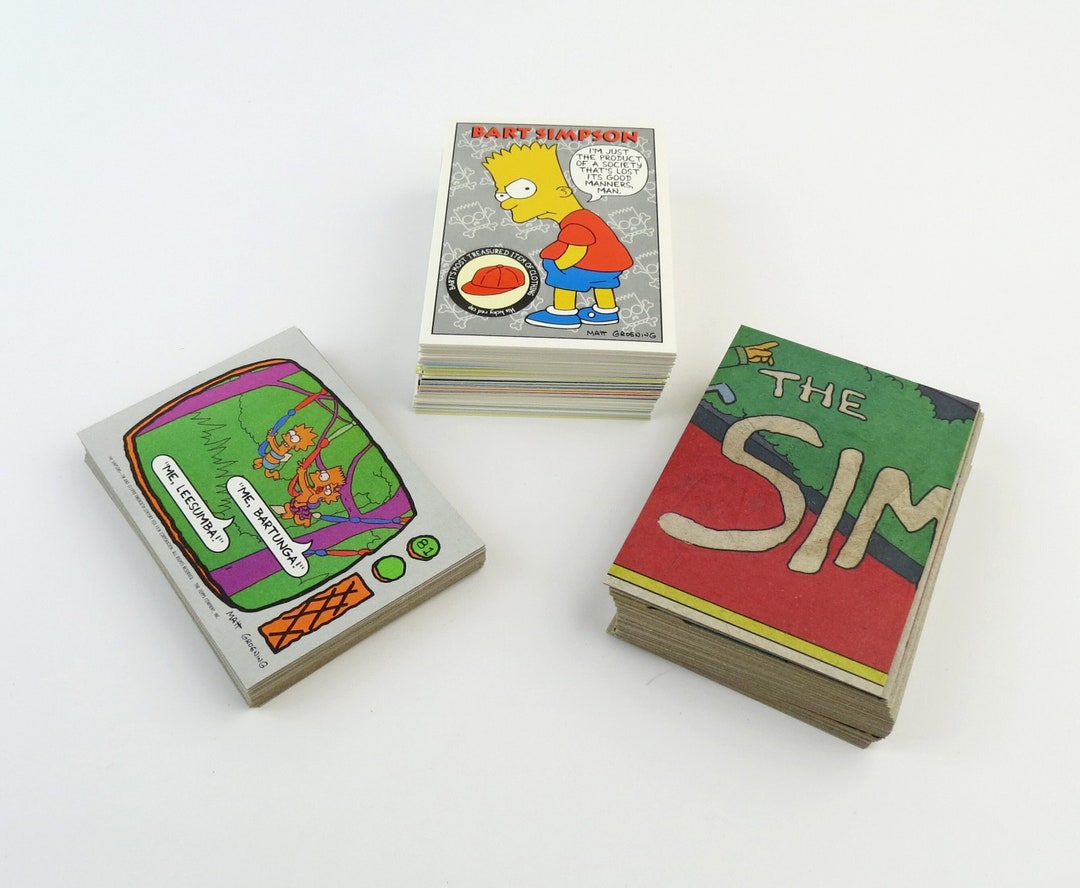 Vintage the Simpsons Trading Card Lot 140 Cards Total 79ct 1993 Skybox ...