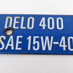 Vintage Chevron Delo 400 Porcelain Sign - Motor Oil SAE 15W-40 - Etsy