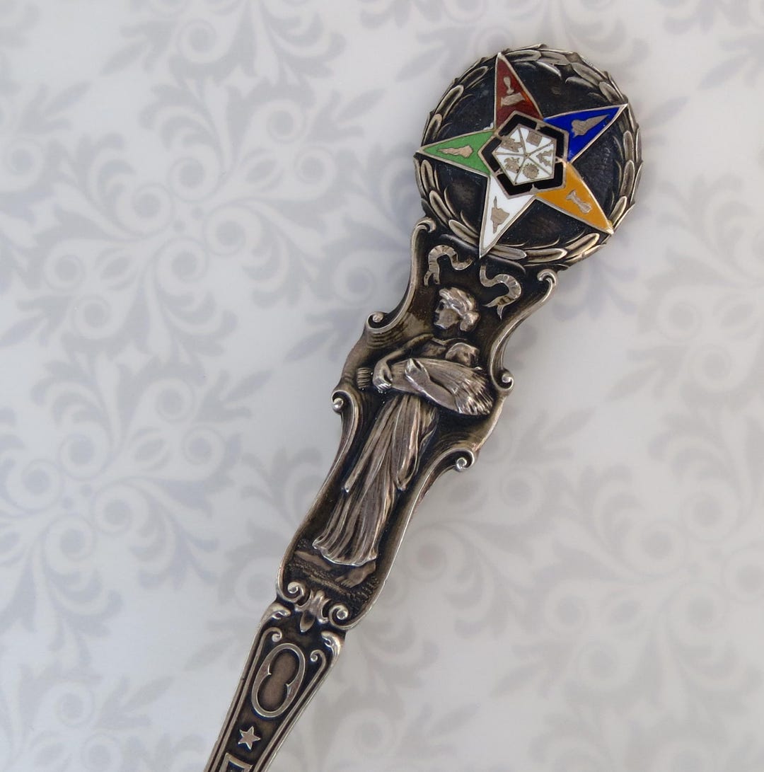 Vintage Sterling Silver Order of Eastern Star Spoon by Watson Co ...