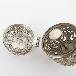 Victorian Sterling Silver Filigree Antique Thimble Holder Chatelaine ...
