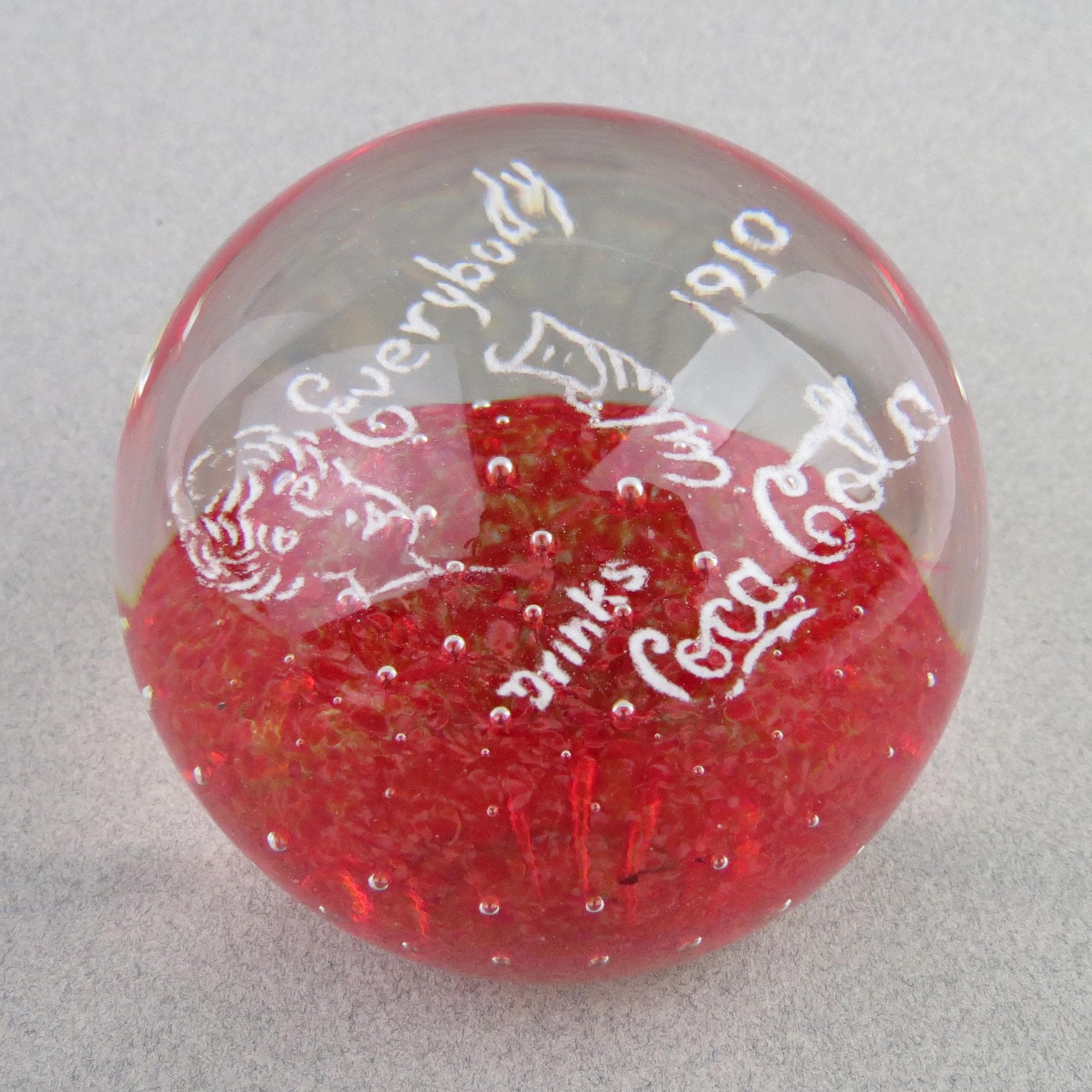 Antique Coca Cola Handblown Glass Paperweight - 1910 - Etsy