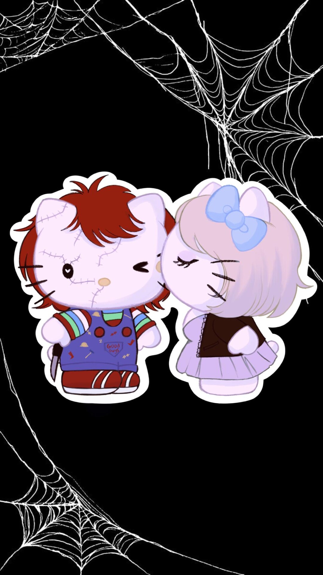 Hello Kitty Chucky and Tiffany Sticker - Etsy