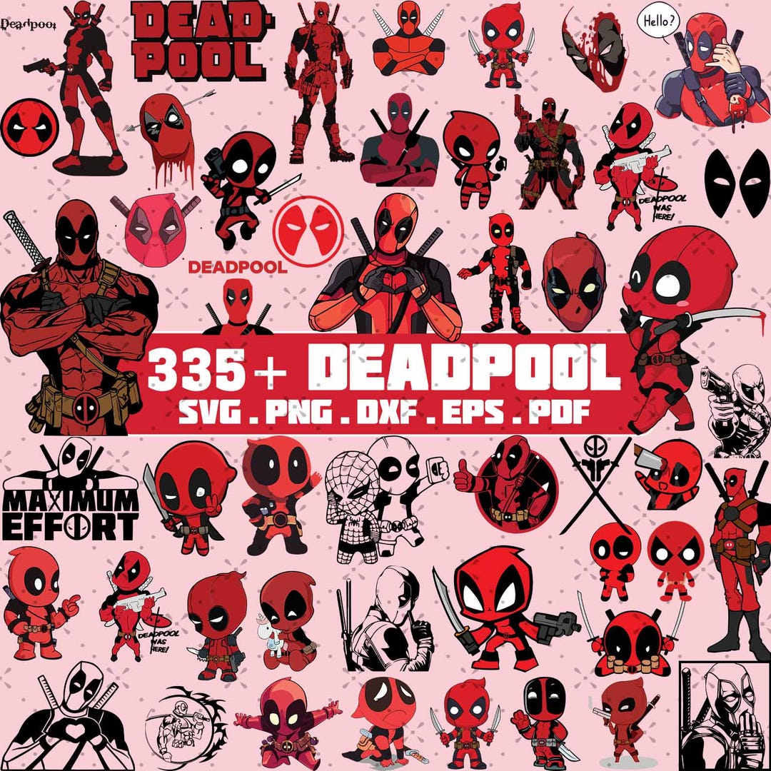 Deadpool Svg Bundle, Superhero Svg, Baby Dead Svg, Superhero Cut File ...