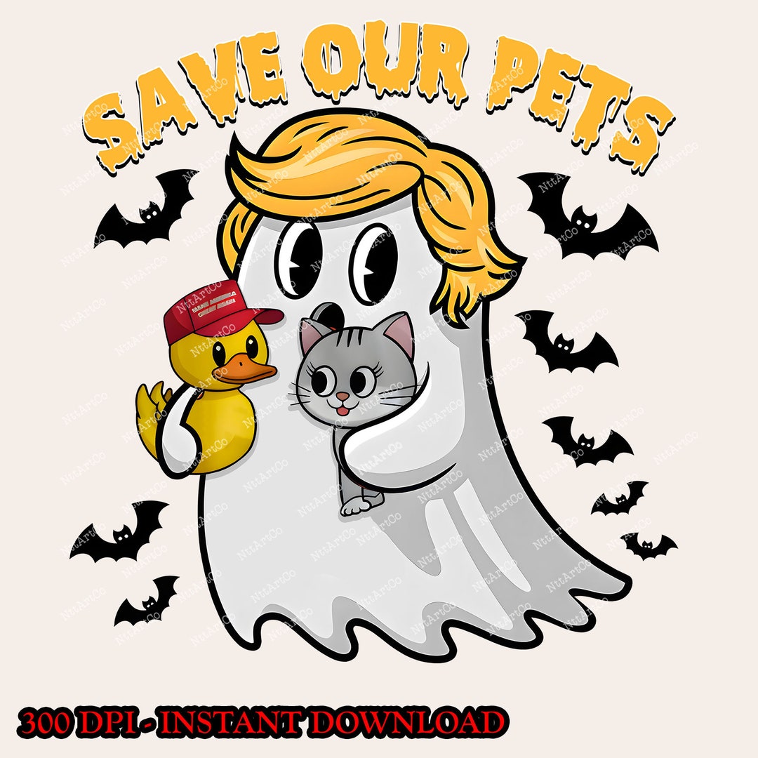 Trump 2024 Duck Kitten Png, Cat Lady Springfield OH Png, Felon 2024 Png ...