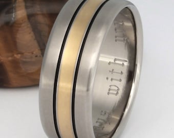 Titanium Rings handcrafted with skill and by TitaniumRingsStudio
