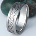 Titanium Irish Celtic Promise Ring Celtic Knot Wedding Band Blue ...