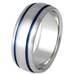 Thin Blue Line Titanium Ring Handcrafted Titanium Wedding Ring or ...