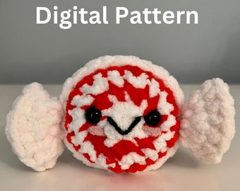PDF Pattern for : Crochet Candy Peppermint Christmas Candy Swirly ...