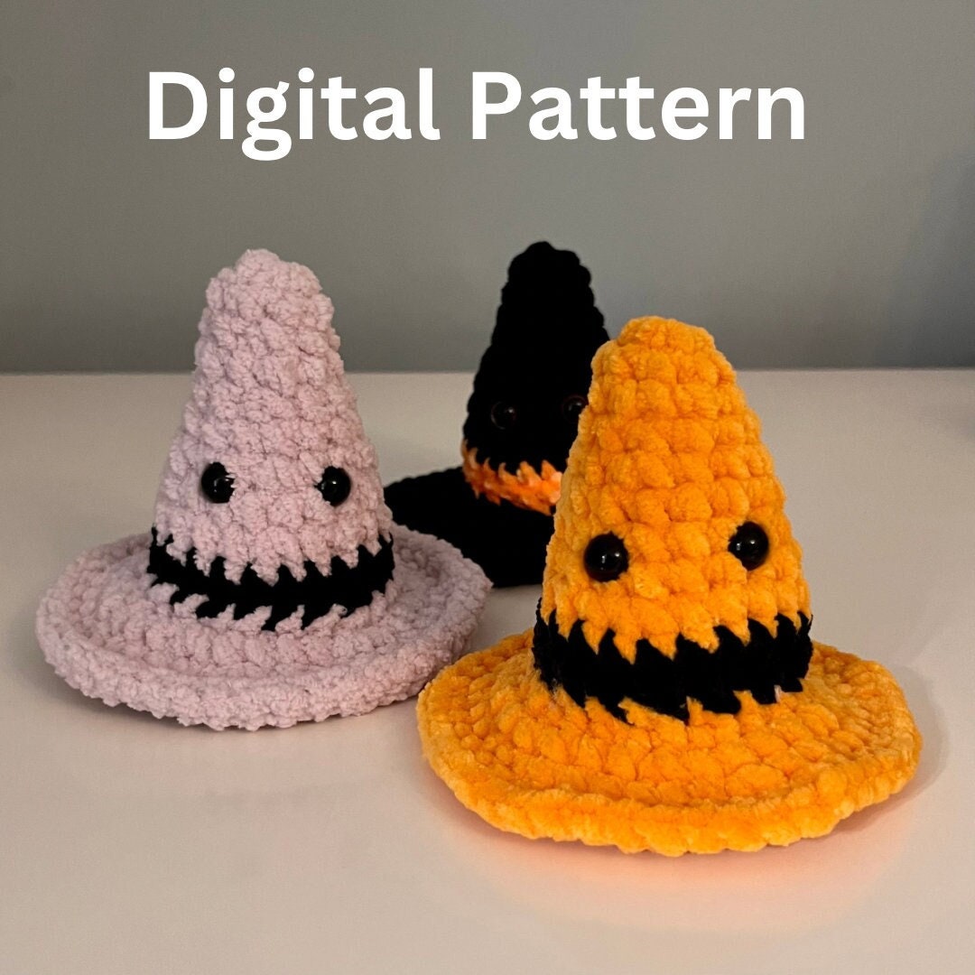 Halloween Witches Hat Crochet Pattern - Etsy