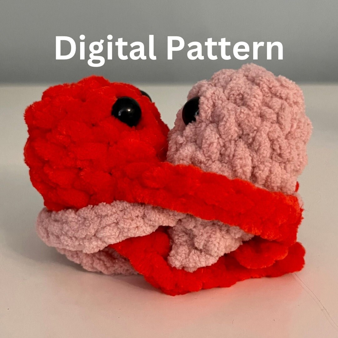 Crochet Love Monsters Pattern. Perfect for Valentine's Day or Wedding ...
