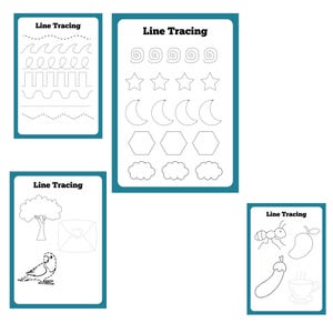 Trace the Line Worksheets PDF - Perfect for Preschoolers- Kindergarten ...