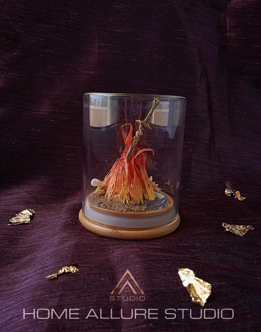 Dark Souls Bonfire Figure, Dark Souls, Handmade, Game Figure, Dark ...