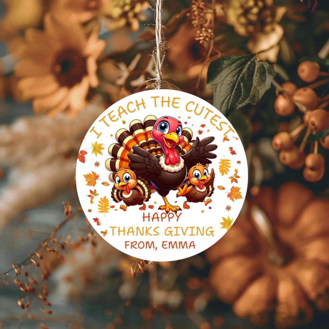 Fall Thankful Gift Tag, Printable Thankful Tag, Editable Fall Favor ...