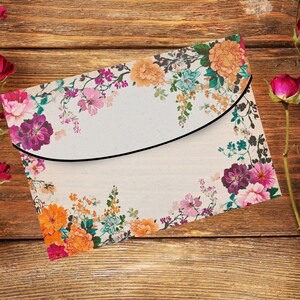 Vibrant Watercolor Floral Printable Stationery Set: Lined & Unlined ...