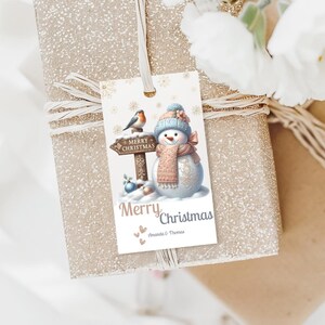 Editable Christmas Gift Tags, Printable Christmas Gift Tag, Merry ...