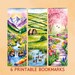 6 Printable Spring Bookmarks, Floral Digital Bookmarks Set, Bookmarks ...