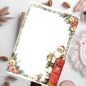 Vintage Santa Letter Writing Set – Christmas Printable Stationery (PDF ...