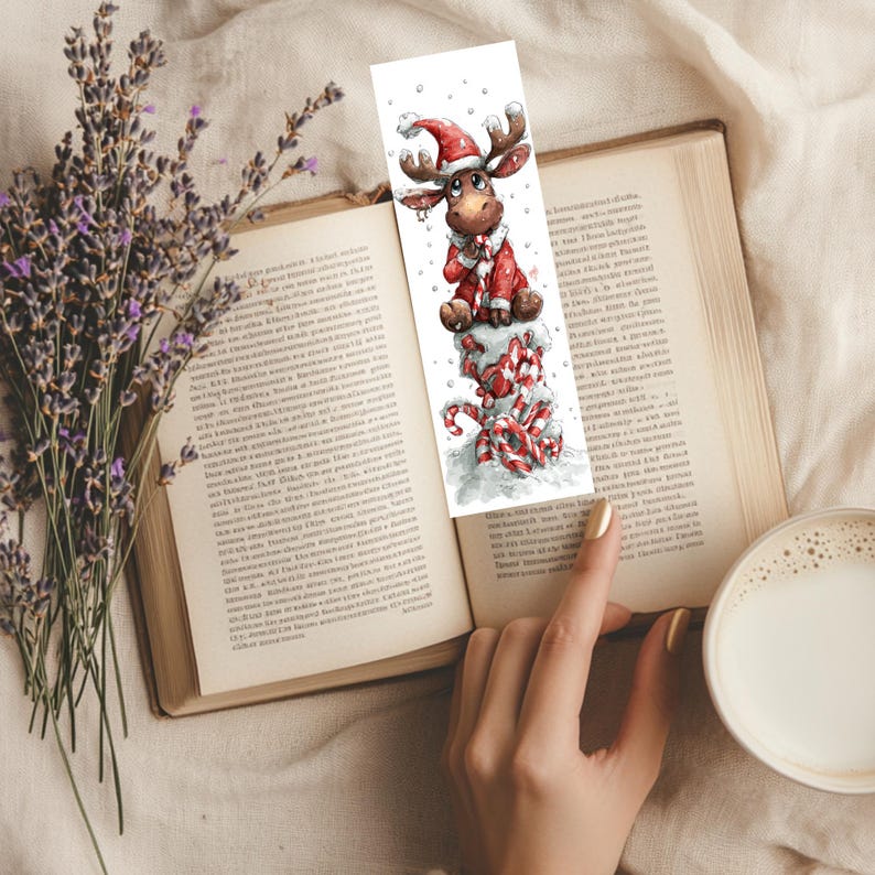 Whimsical Christmas Animal Bookmarks: Festive Holiday Designs (digital ...