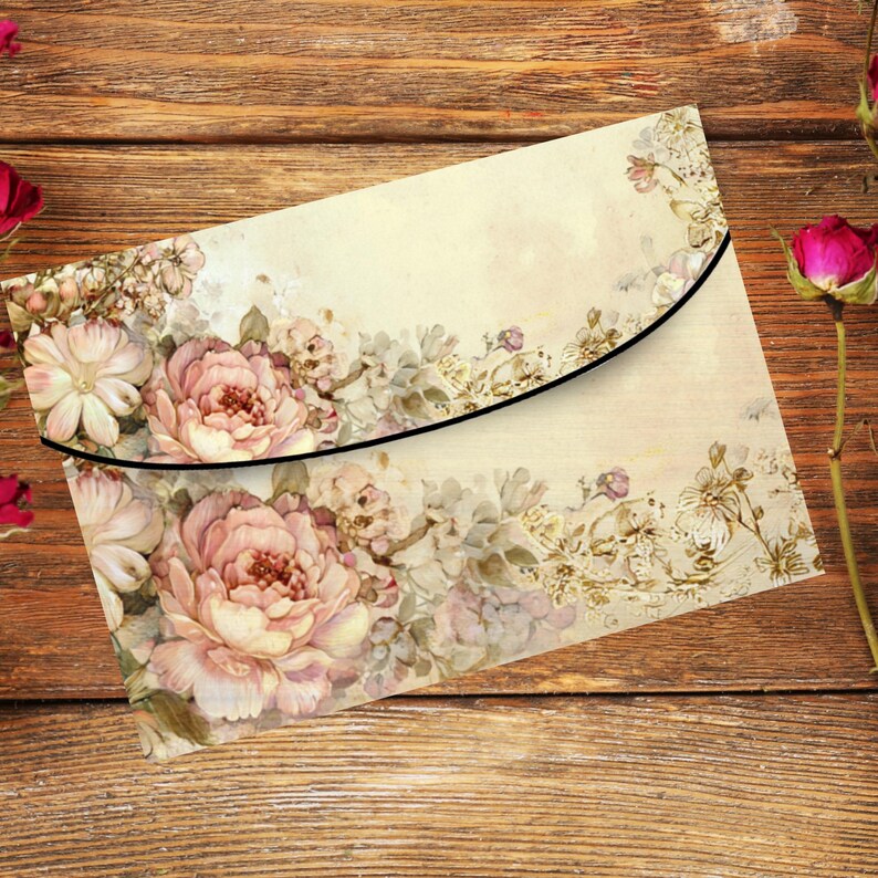 Romantic Floral Letter Writing Set – Vintage Stationery With Envelopes ...