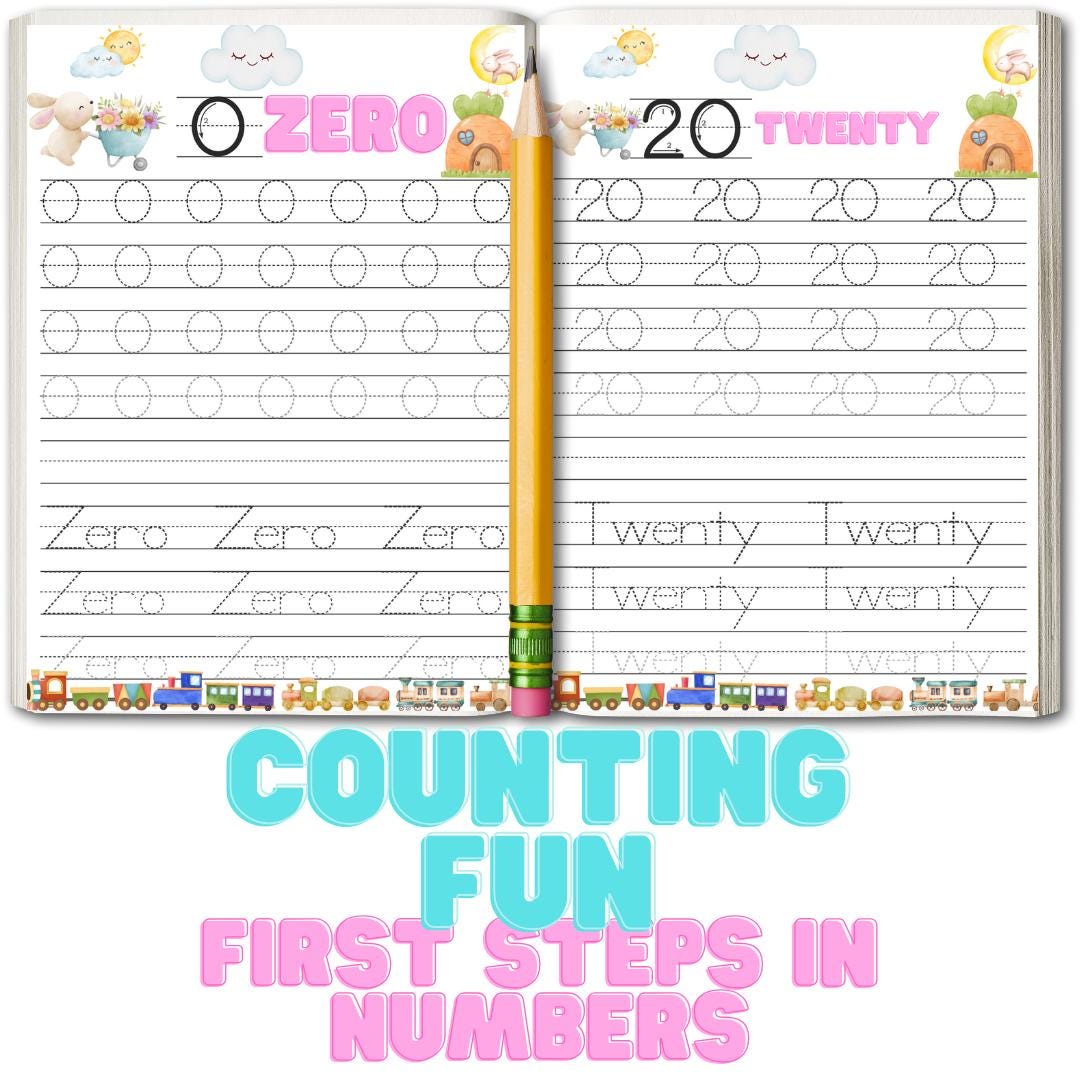 Counting Fun: First Steps With Numbers Writing Practice 0-20 Number ...