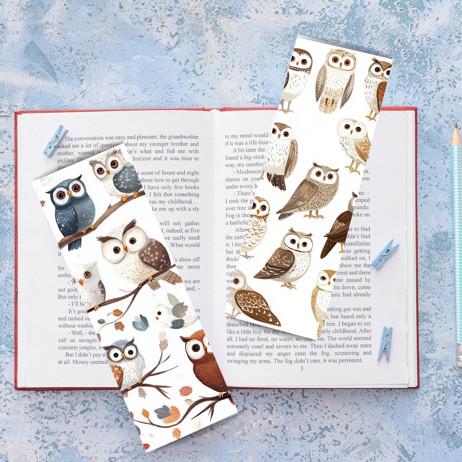 16 Cute Owl Printable Bookmarks, Funny Owl Printable Bookmarks Set ...