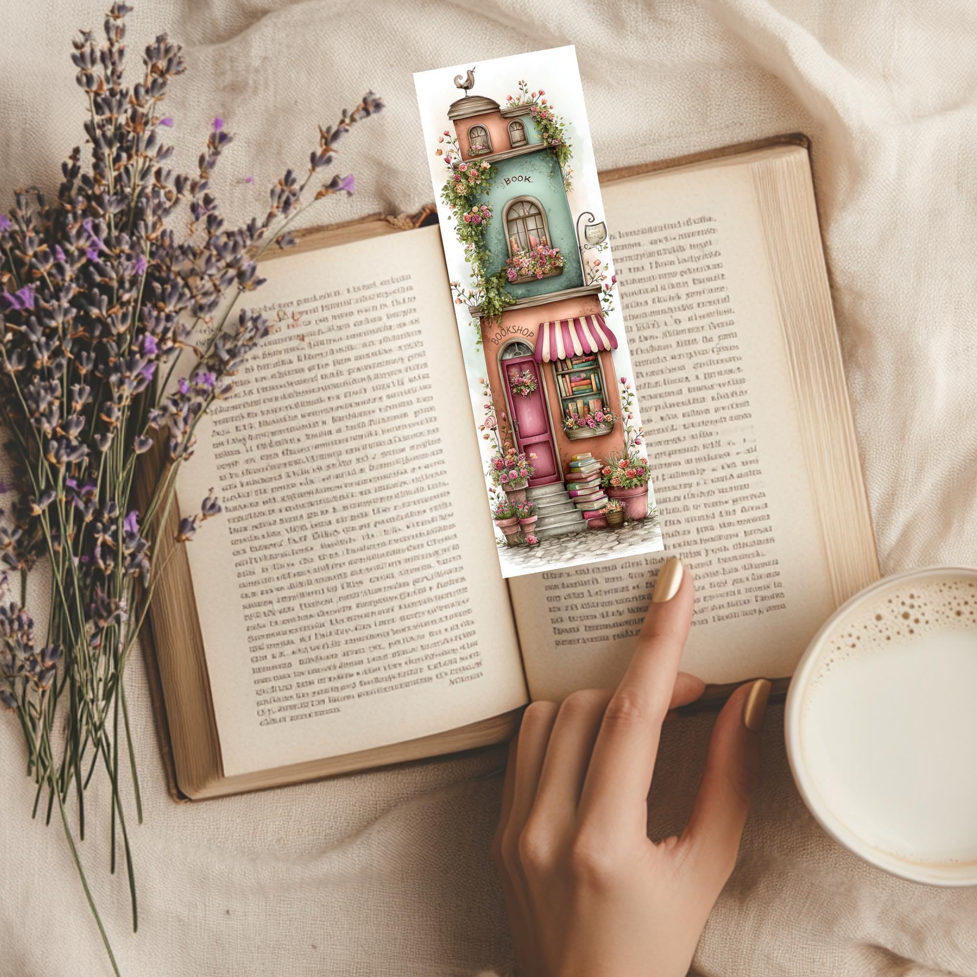 Whimsical Bookshop Printable Bookmarks – 12 Charming Bookstore Designs ...
