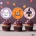 Spooky Halloween Cupcake Toppers: Printable DIY Party Decor (digital ...