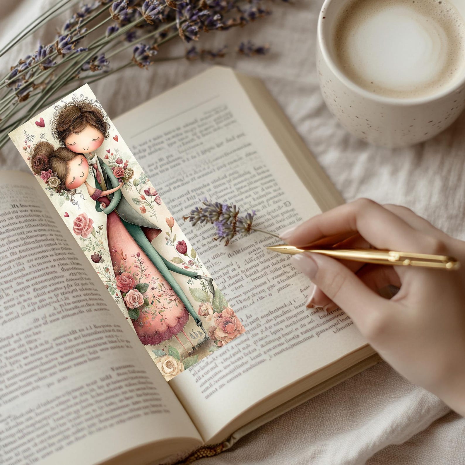 Valentine’s Day Printable Bookmarks – 9 Romantic Couple Designs | Love ...